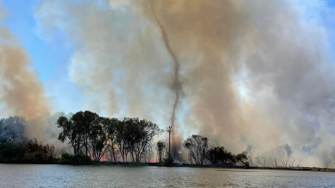 Two evacuated after Lost Isle Resort fire in Stockton | abc10.com