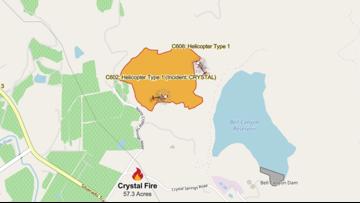 Crystal Fire Latest: Maps, evacuations, size, road closures | abc10.com