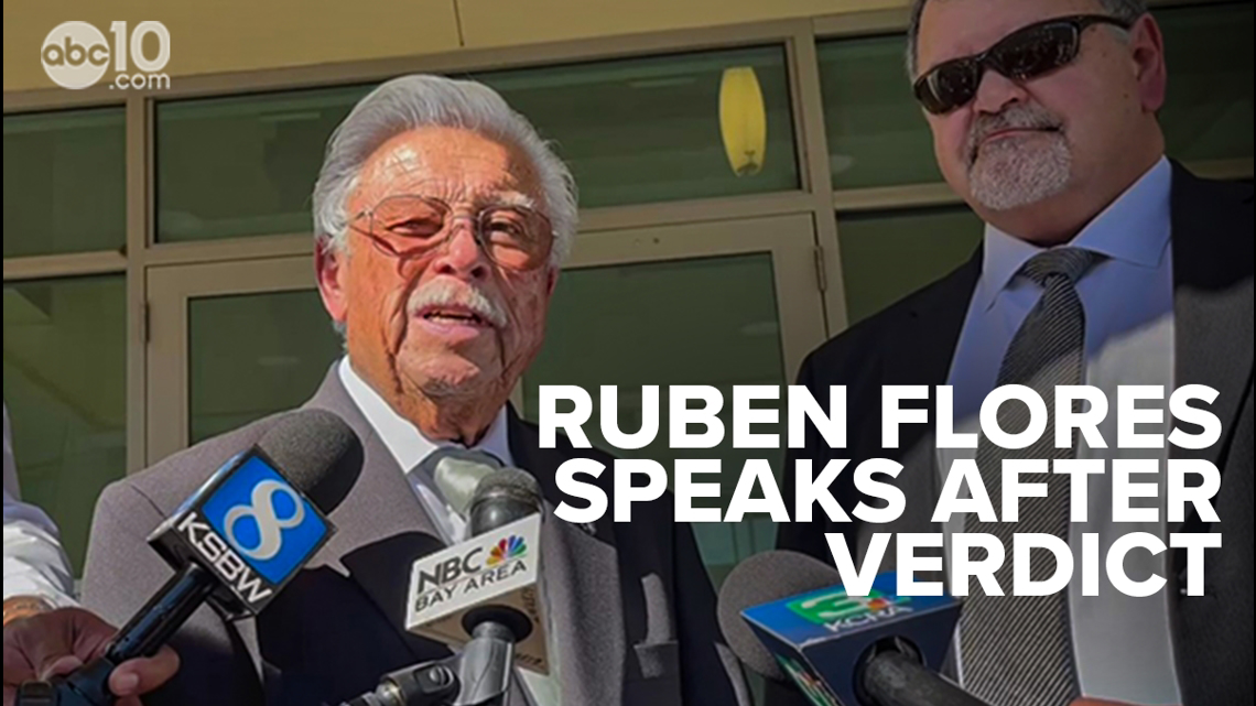 Ruben Flores speaks to reporters after 'not guilty' verdict in Kristin ...