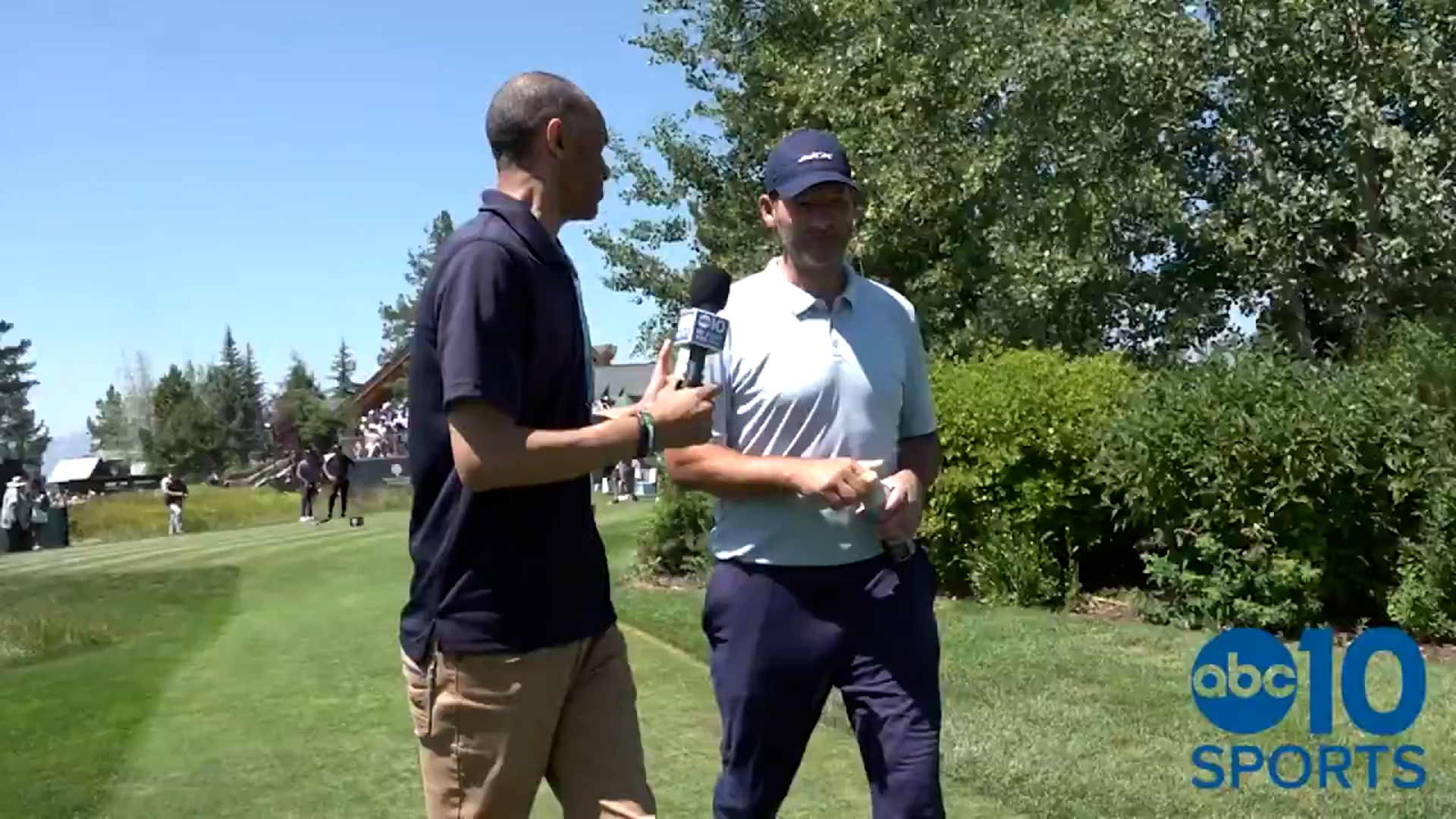 ABC10 speaks with Tony Romo, George Kittle, and Josh Allen at celebrity golf tournament in Tahoe ...