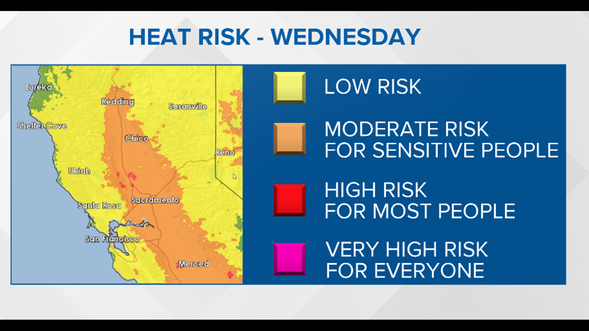 Moderate heat risk in Sacramento and San Joaquin Valleys: What this ...