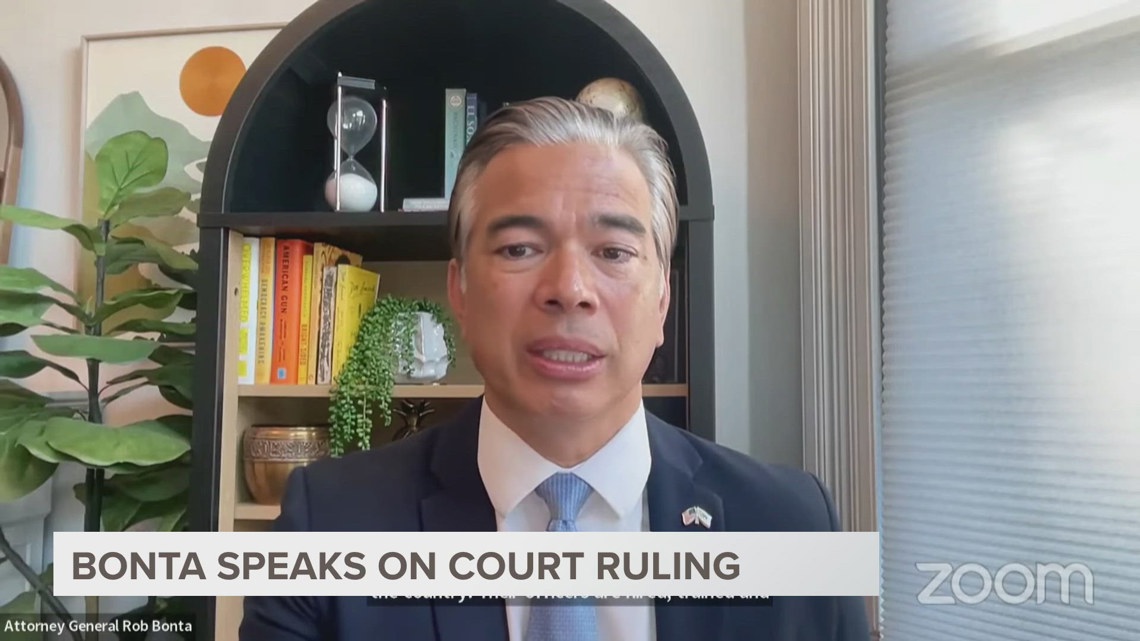 Attorney General Rob Bonta speaks on judge blocking Trump's use of the ...