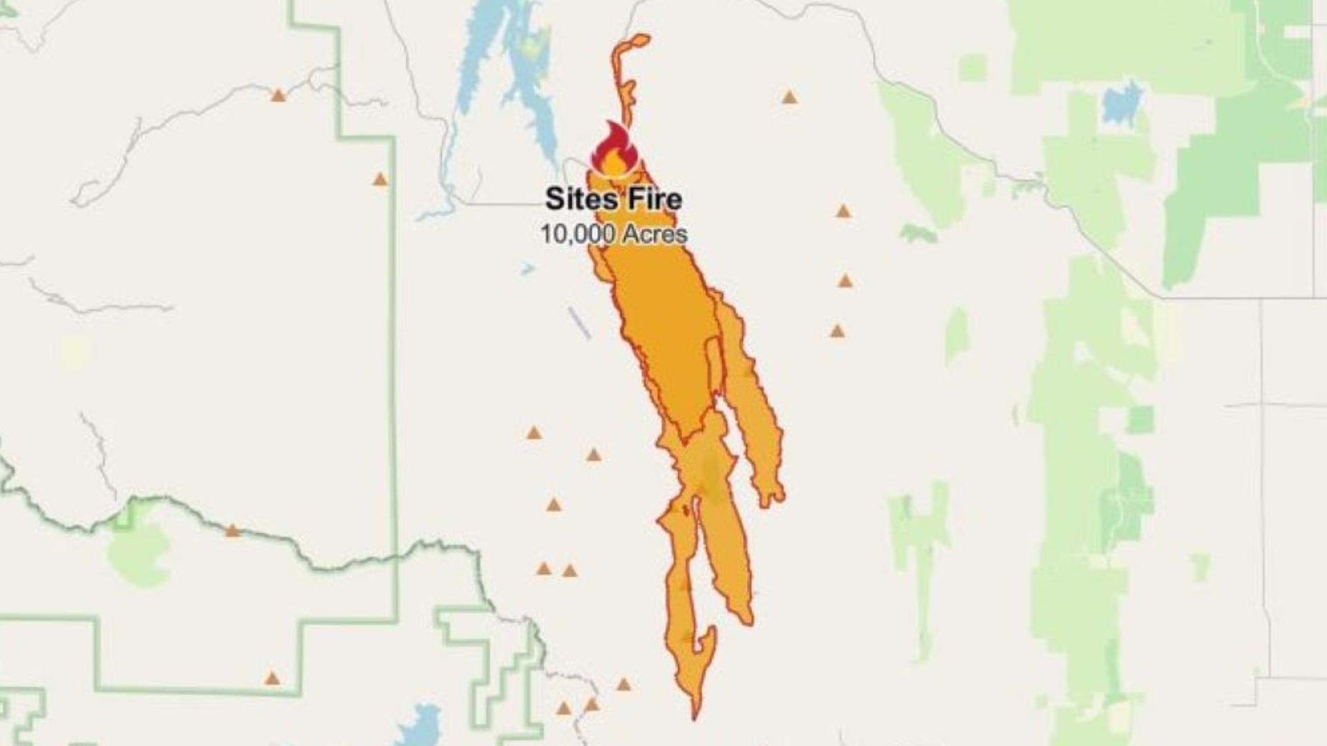 Sites Fire in Colusa County: Evacuations, Maps | abc10.com