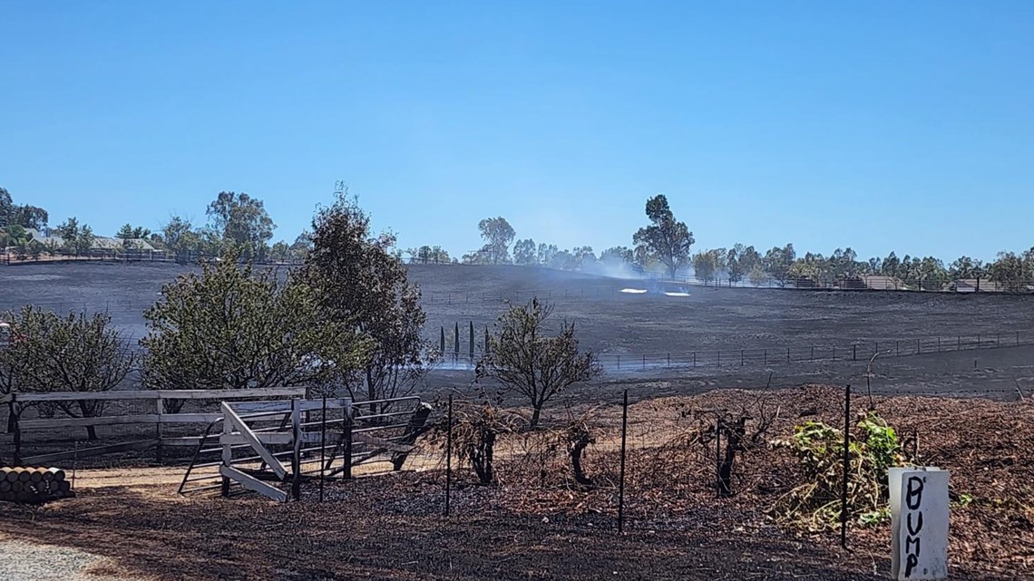 Crews battle Katena Fire in Wilton near Clay Station Road | abc10.com
