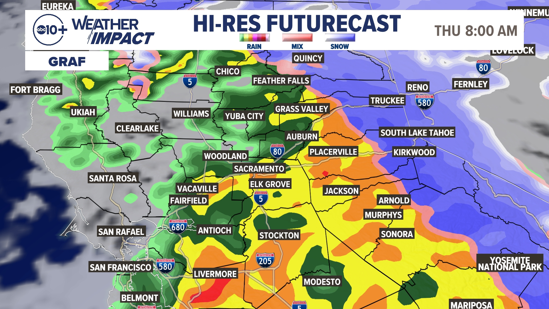 California Winter Storm: Northern California to see impact Wednesday ...