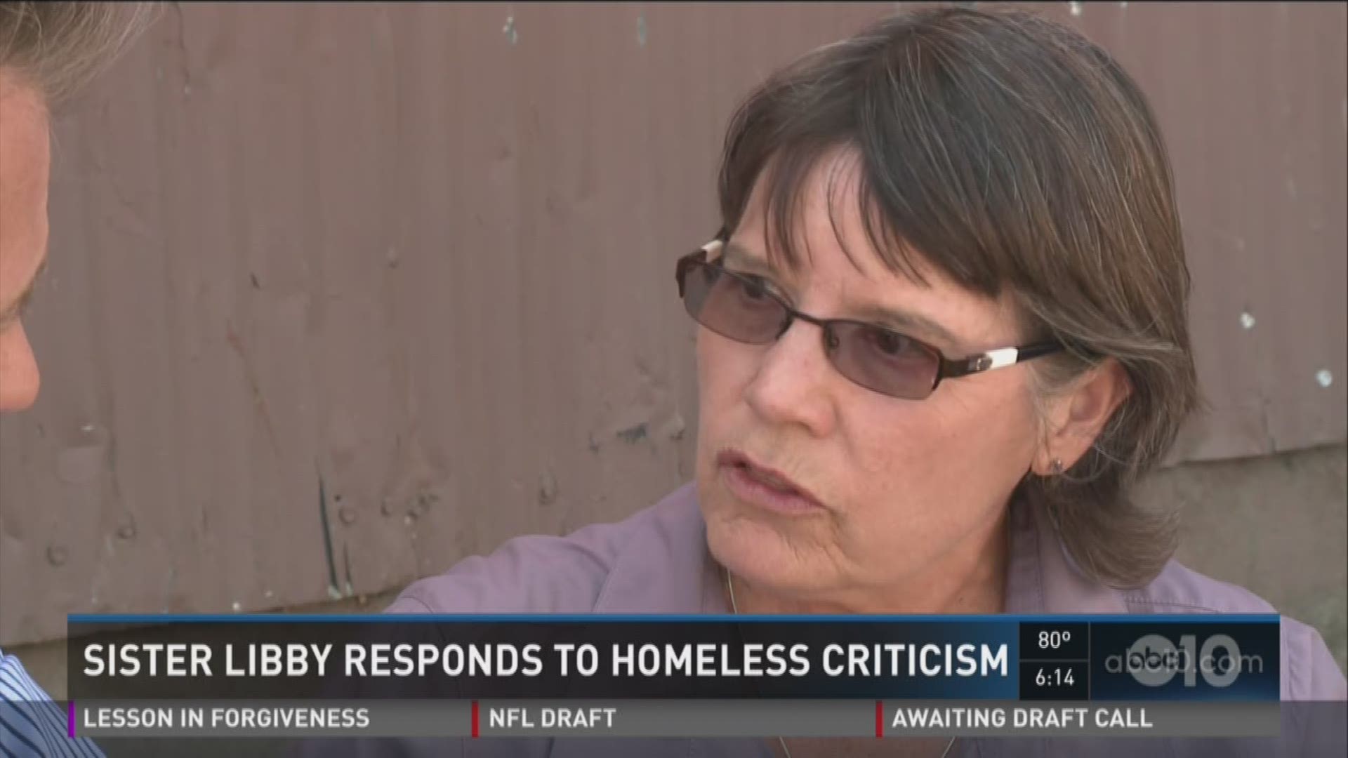 Sister Libby responds to homeless criticism | abc10.com