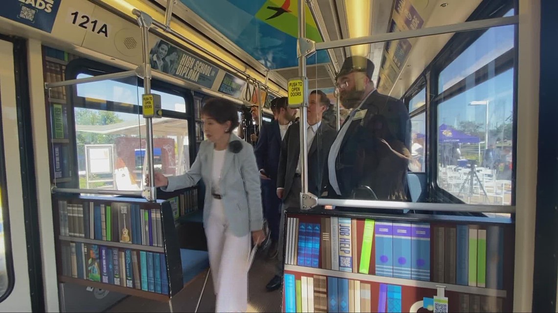 Take a look inside Sacramento's newest Rolling Library Train | abc10.com