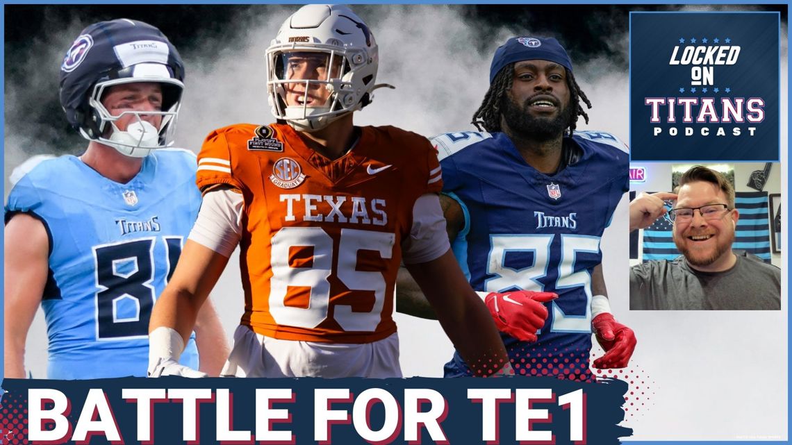 Tennessee Titans BATTLE FOR TIGHT END 1 | Receiver Depth Chart Issues ...