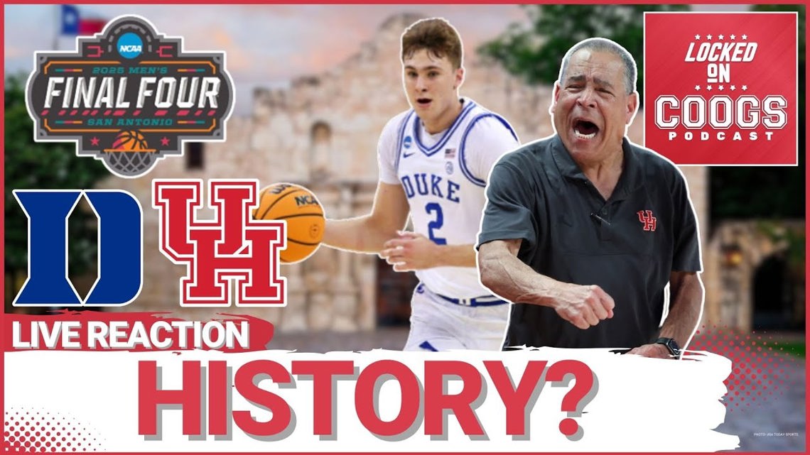 LIVE REACTION to Kelvin Sampson & HOUSTON v Cooper Flagg & DUKE at NCAA ...