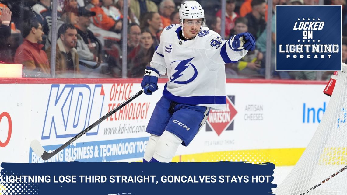 Lightning Drop Third Straight, But Goncalves Looks Like Future Star ...