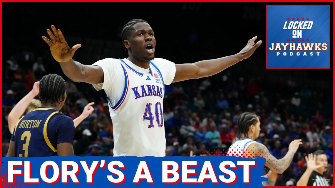 FREAKISH: Flory Bidunga LEADS Kansas Jayhawks Past Notre Dame | Game ...