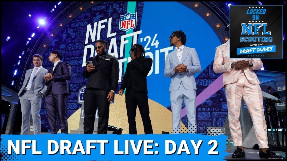 NFL DRAFT LIVE: Will WR Run Continue w/ AD Mitchell, Keon Coleman ...