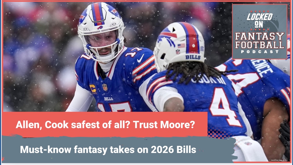 Josh Allen, James Cook SAFE ELITE picks? When to DRAFT D.J. Moore? MUST ...