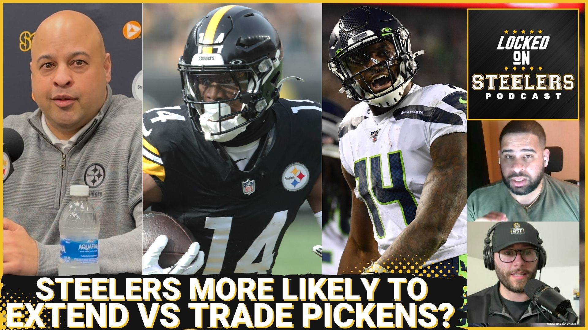 Steelers' Omar Khan More Likely to Extend George Pickens w/D.K Metcalf ...