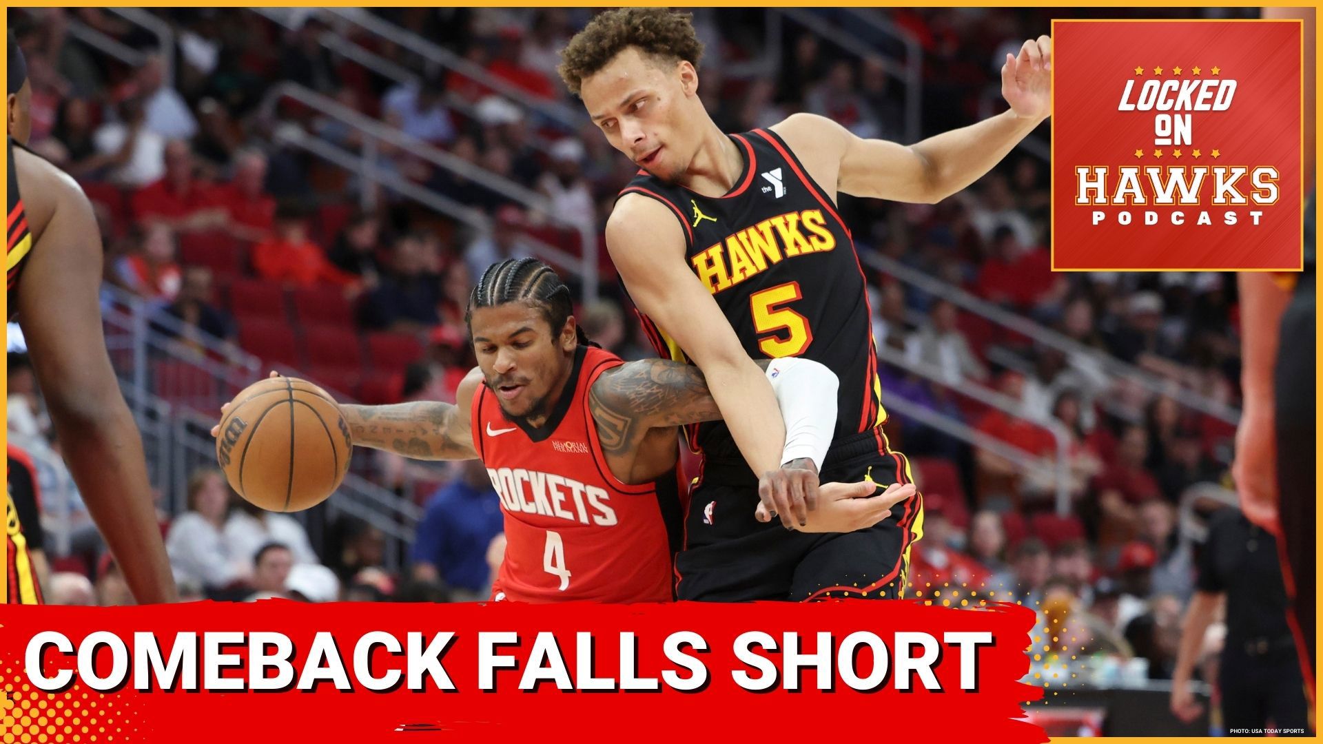 Atlanta Hawks comeback bid falls short against Houston Rockets, Dyson Daniels, Onyeka Okongwu ...