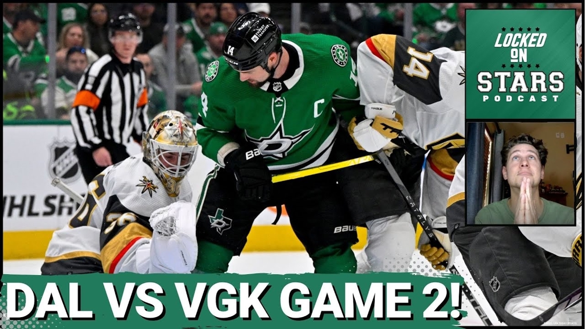 Dallas Stars vs VGK Game 2 | Building off the Positives, Wyatt Johnston ...