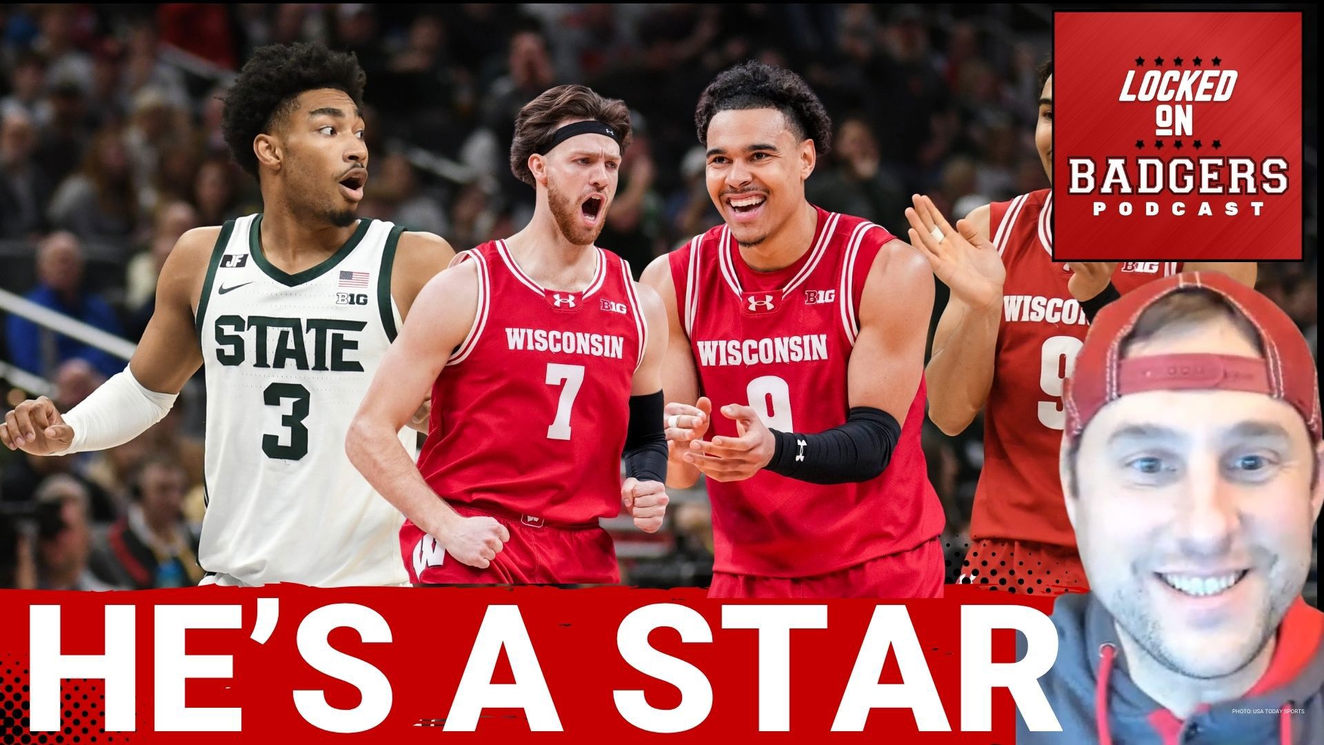 STAR POWER: John Tonje drives the Wisconsin Badgers past the Michigan ...