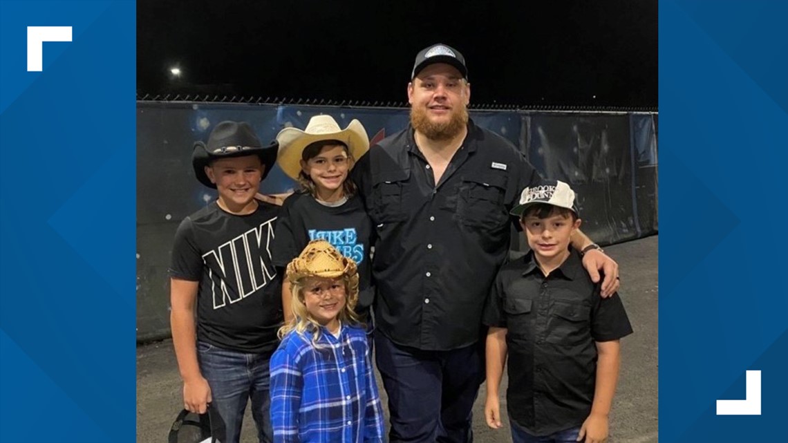 Luke Combs rewards two young fans' hard work at Friday concert | abc10.com