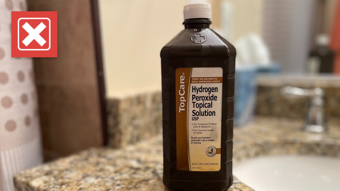 Don’t use hydrogen peroxide on wounds | abc10.com