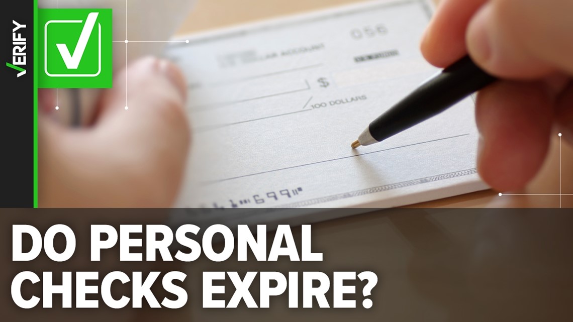 Sí, los cheques personales se pueden vencer | abc10.com
