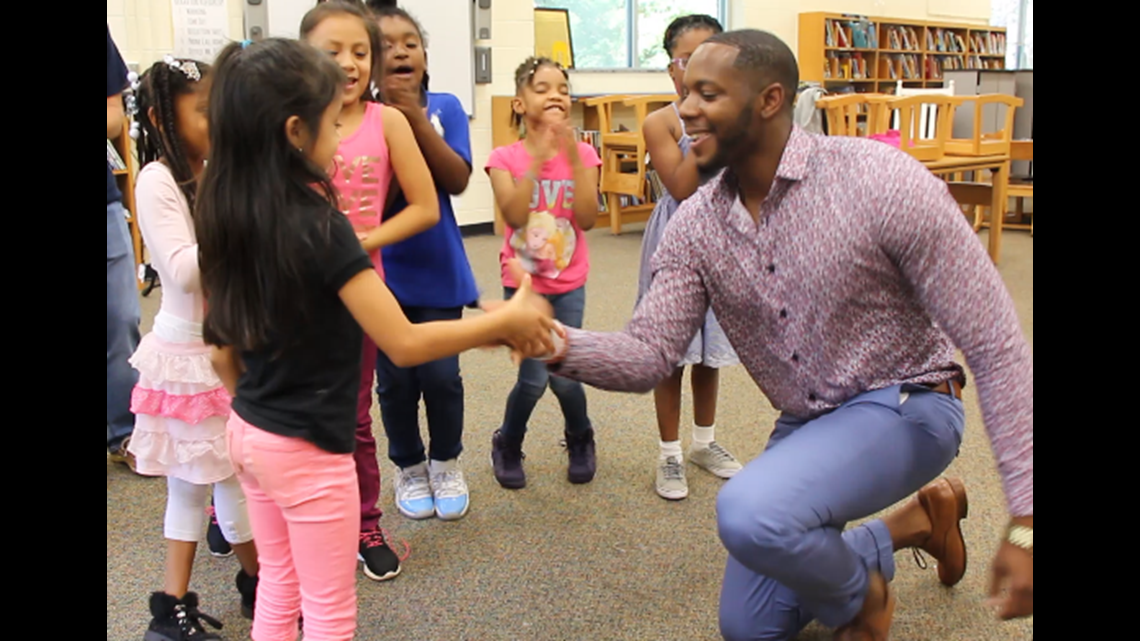 It's the handshake teacher's favorite holiday and he is celebrating ...