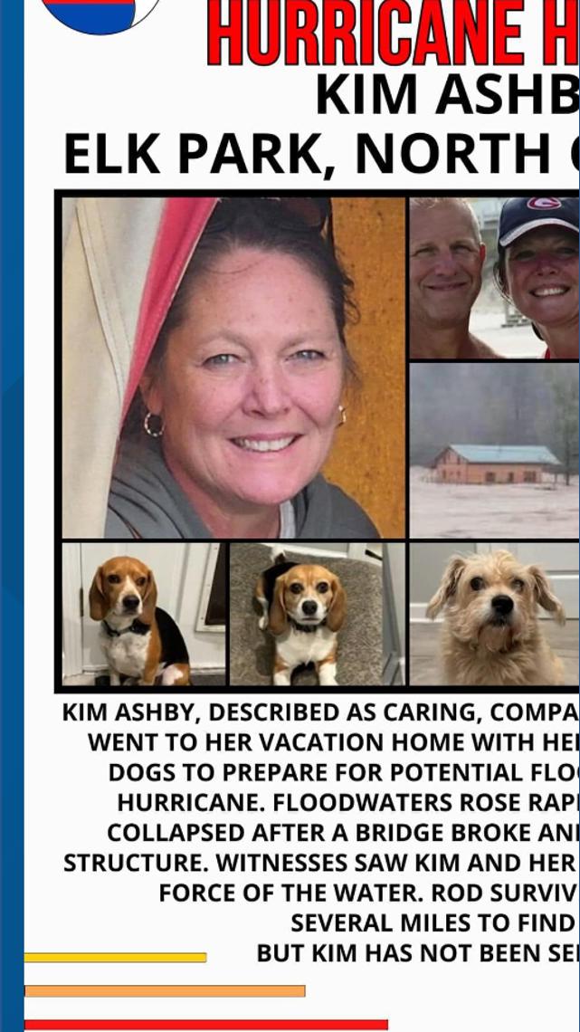 Daughter honors missing mom 1 year after Helene flooding | abc10.com