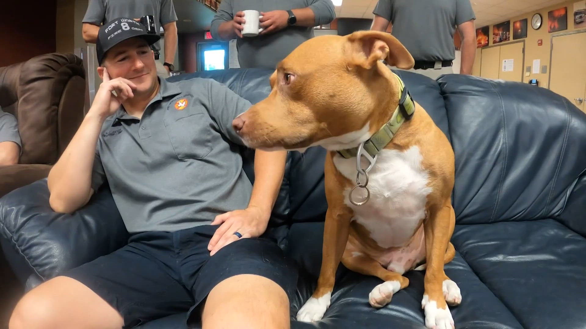 A Texas veteran surrendered his dog to a fire station. Now they both ...