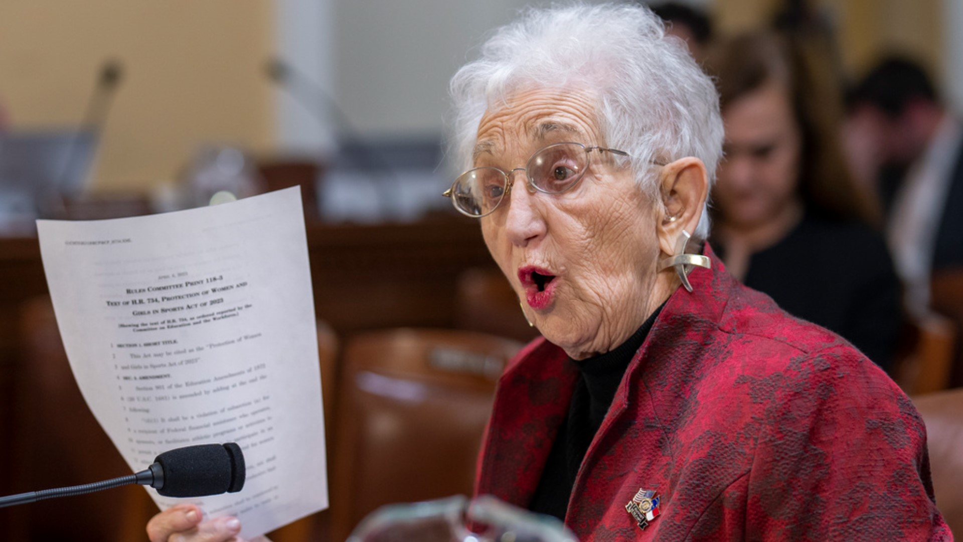 US congresswoman Virginia Foxx 'doing just fine' after fall at US ...
