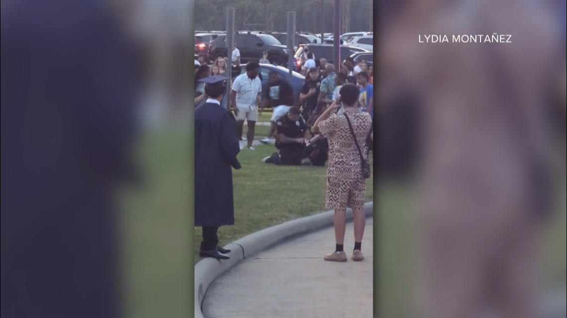 Lorain High School graduation brawl captured on camera | abc10.com