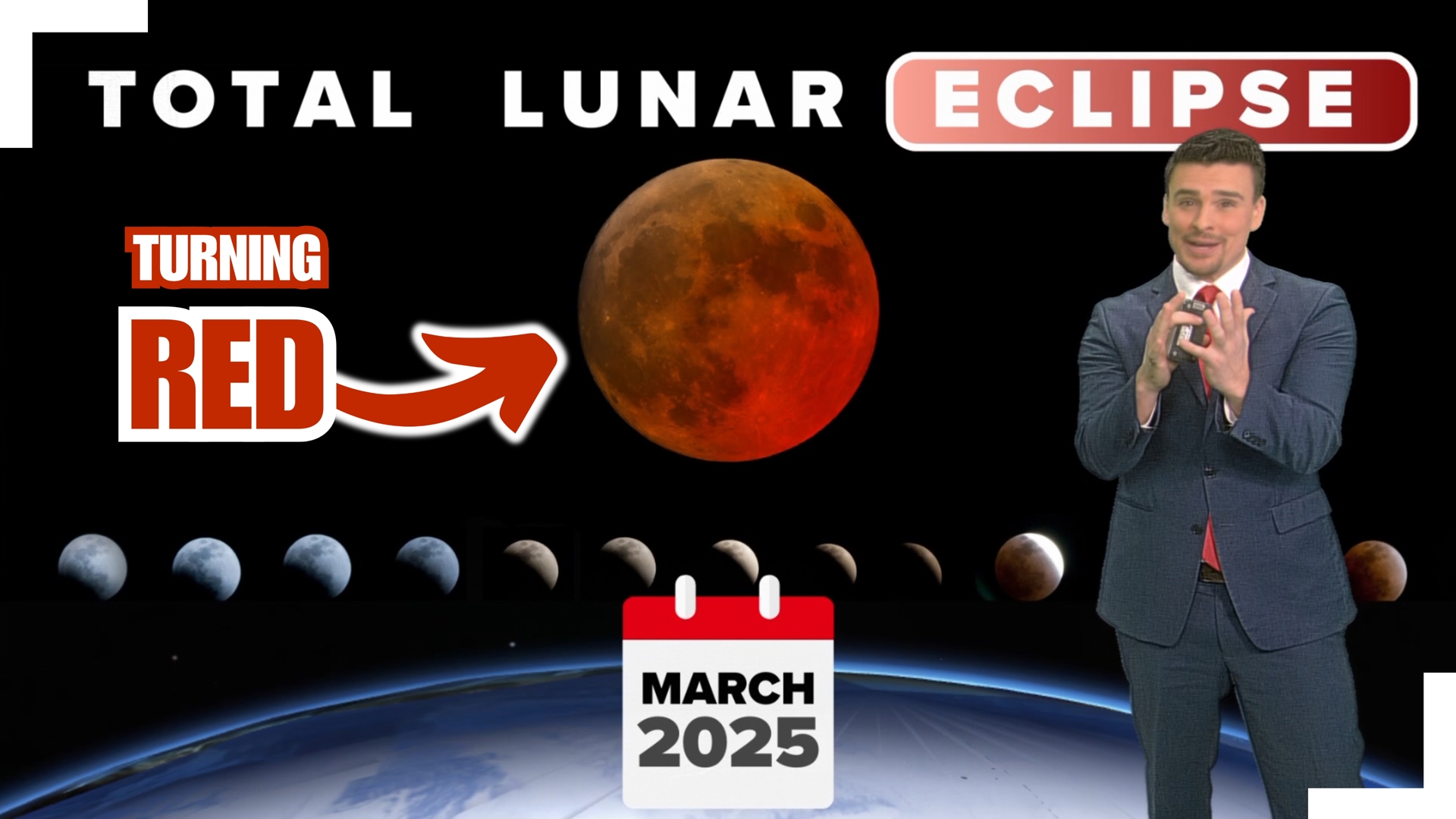 Tracking the total lunar eclipse | March 2025 full blood worm moon | abc10.com