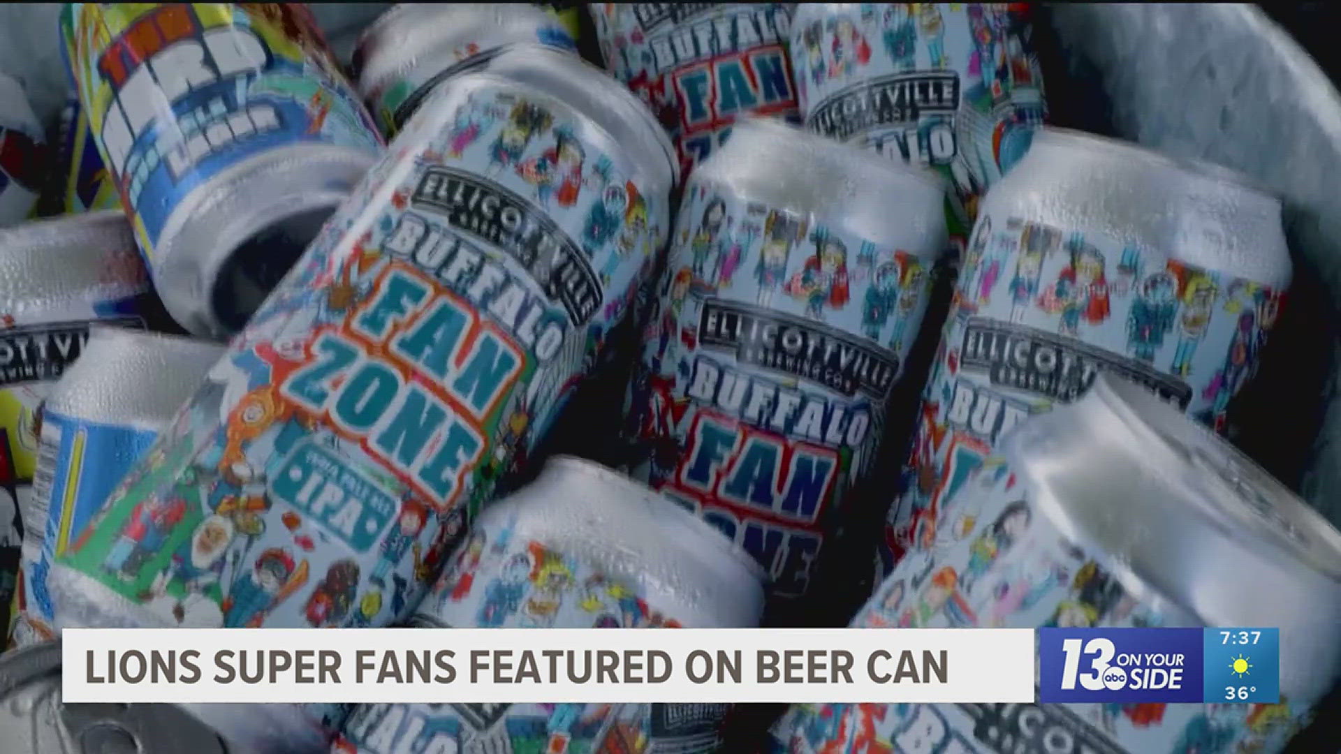 Lions fan passion celebrated on Detroit Fan Zone IPA can | abc10.com
