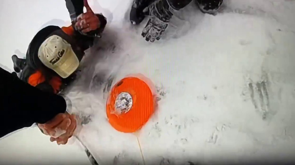 Man who fell through ice rescued by his dog, state officer | abc10.com